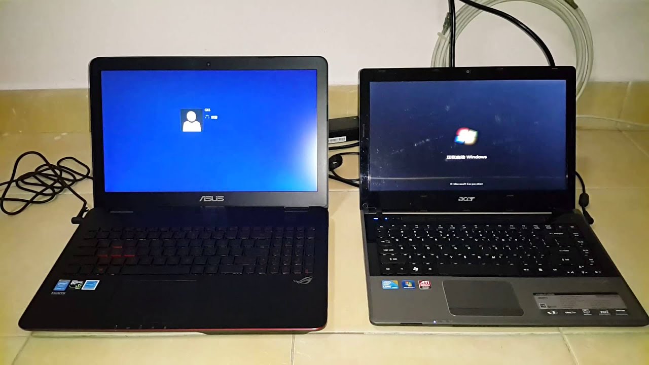 i7 4720HQ Win8 1 VS i5 450M Win7开机速度 - YouTube
