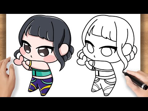 How to Draw Zoey Cute | Kpop Demon Hunters