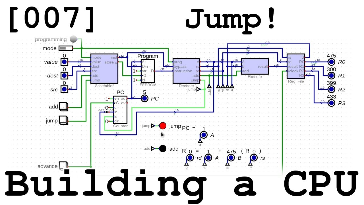 [007] Jump! - Building a CPU From Scratch - YouTube