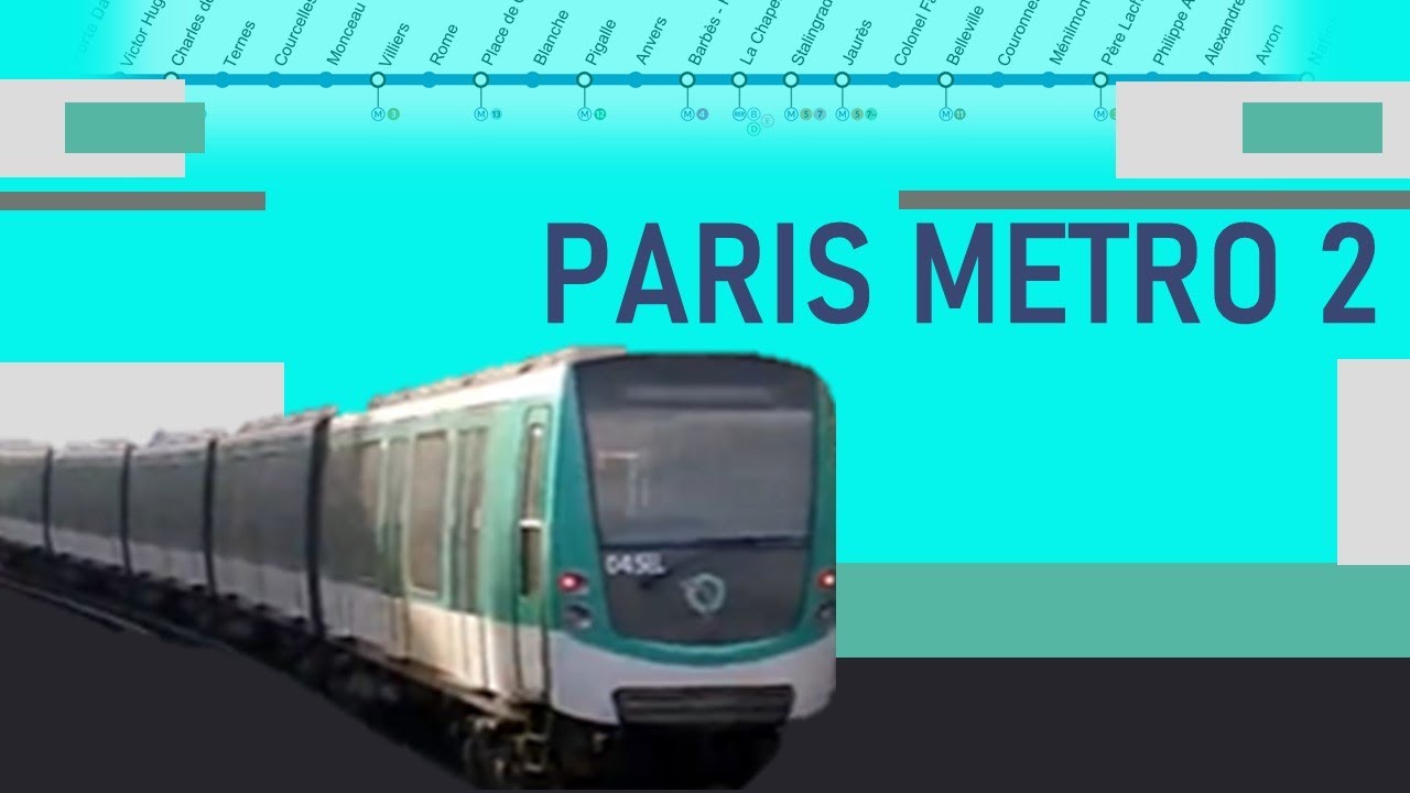 Paris Métro Ligne 2 - YouTube