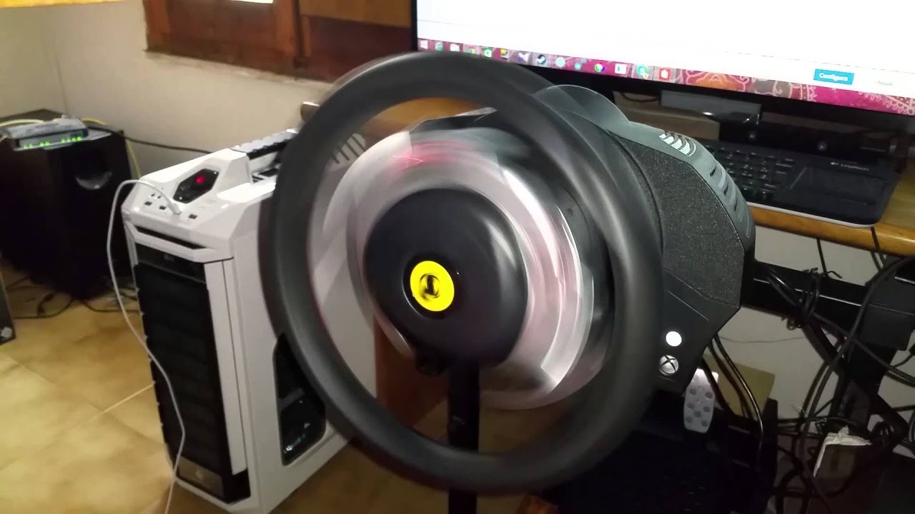 Thrustmaster TX after motor calibration - YouTube