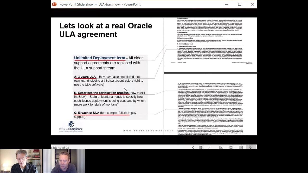 How to review Oracle ULA contract - YouTube