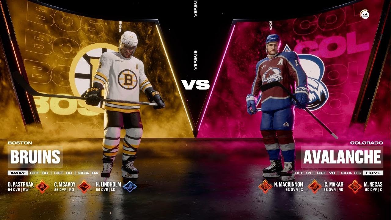 NHL 26 My season Mode episode 11 Boston Bruins Vs Colorado, Avalanche ...