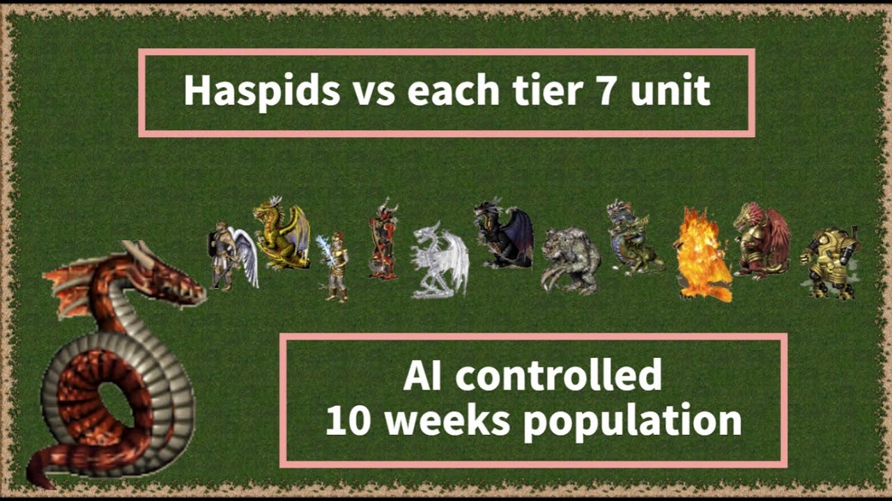 Haspids - challenger for best level 7 unit in Heroes 3 ?? - YouTube