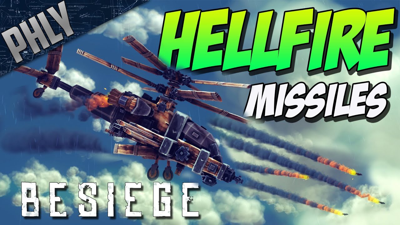 Besiege - C-17 BOMBER - APACHE HELLFIRE MISSILES & MORE (Besiege Epic Creations Gameplay) - YouTube