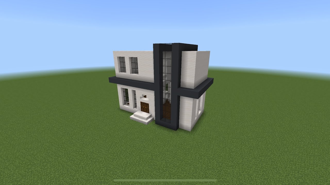 How To Build A Minecraft Simple Modern House - YouTube