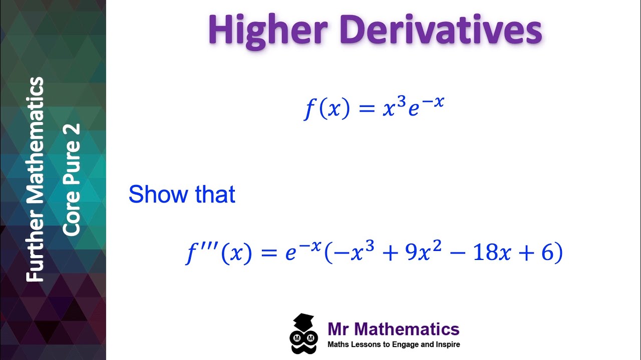 Higher Level Derivatives | Mr Mathematics - YouTube
