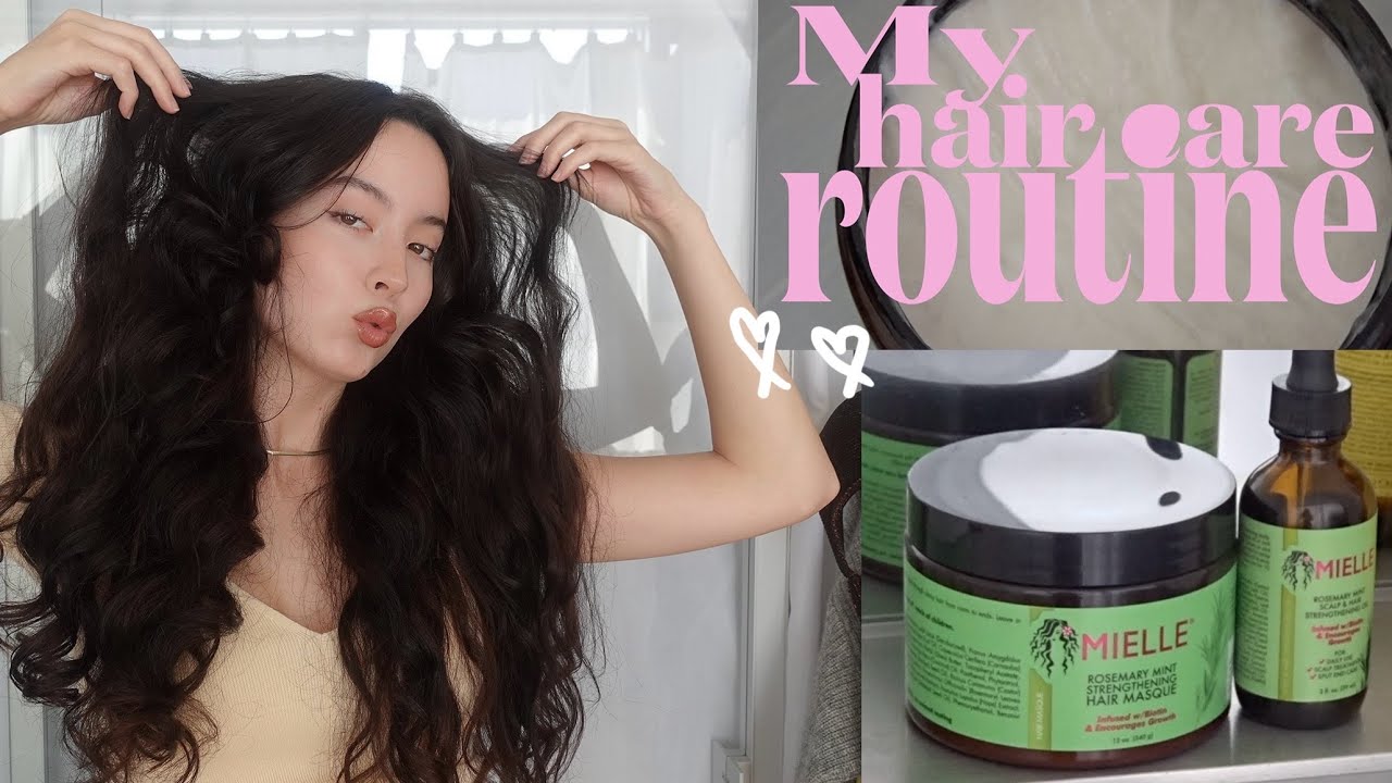 My hair care routine! - YouTube