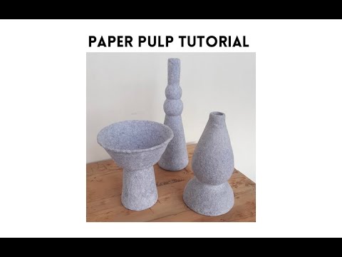 Paper Pulp Tutorial (From Trash To Treasure project) - YouTube