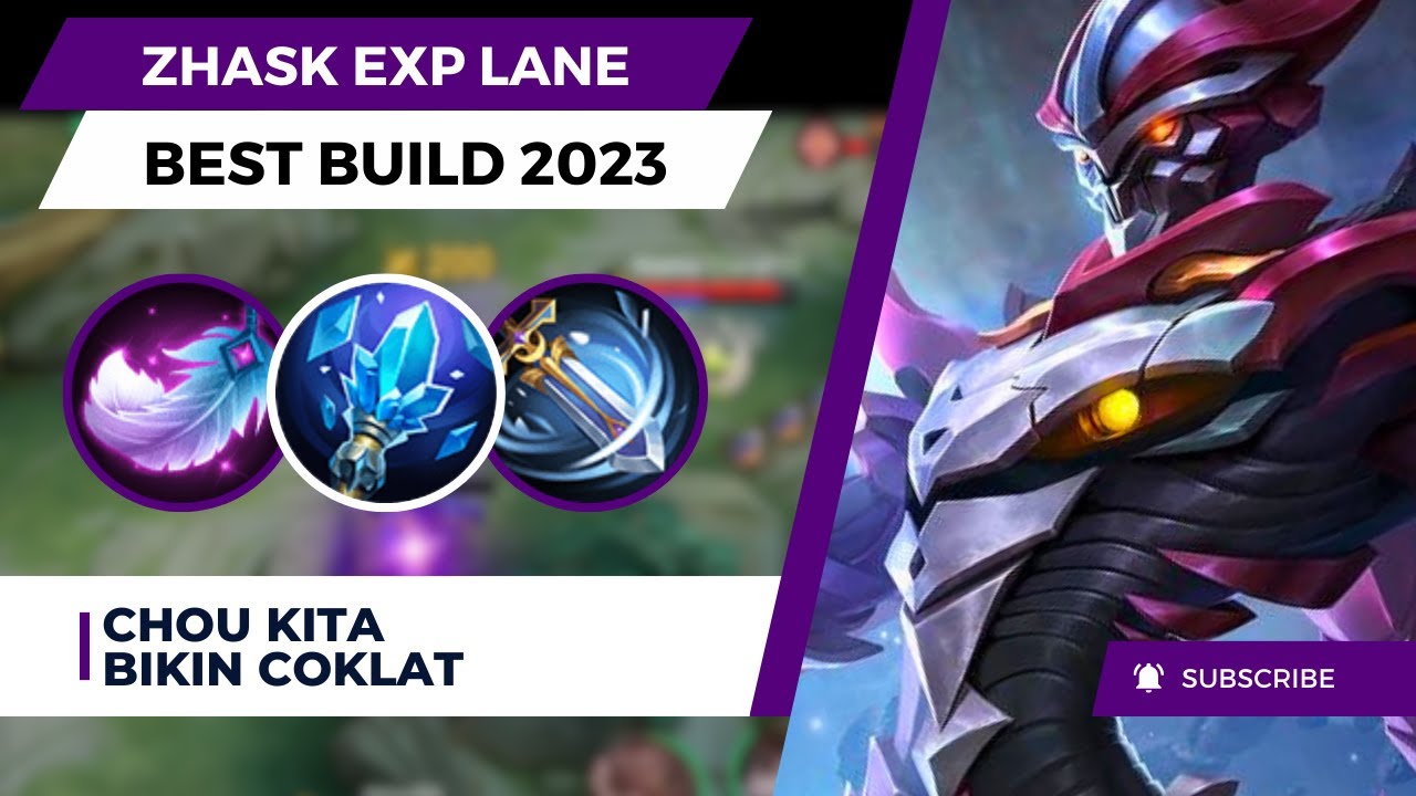 Zhask Exp Lane Siap Membantai !! Best Build Zhask 2023 !! Top Global ...