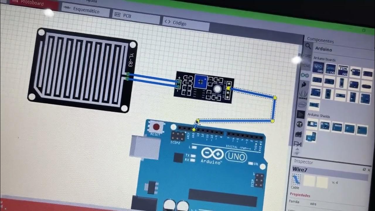 Tutoríal de cómo hacer un sensor de lluvia con fritzing - YouTube