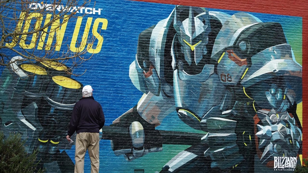 "Join Us" Murals Time Lapse | Overwatch - YouTube