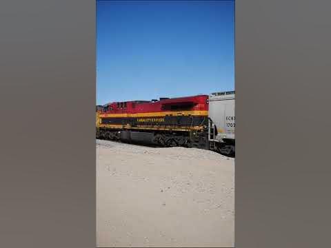 UP 3068 WESTBOUND WITH KCS POWER MANIFES TRAIN - YouTube