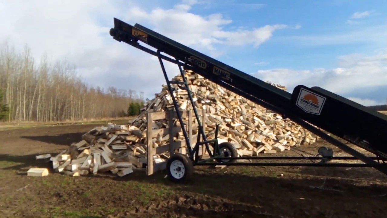 Cord King M 18-20 and 24 ft. firewood elevator quick view - YouTube