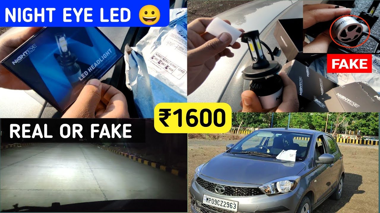 Tata Tiago Headlights Upgrading Halogen to LED 🔥Night Eye Led Light ...