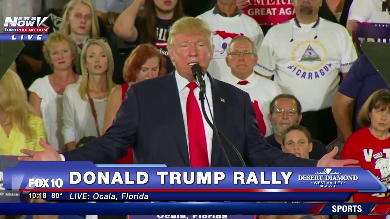 FULL: Donald Trump LIVE Rally Florida 10/12/16 - FNN - YouTube