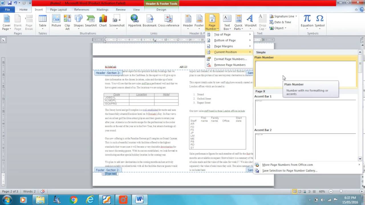 2009 IGCSE ICT past paper (word part) - YouTube