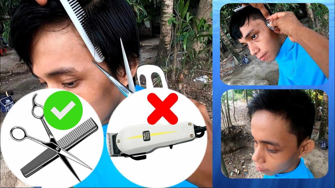 Tutorial-How to Cut Men's hair -Basic Mens haircut - Scissor tecnnique ...