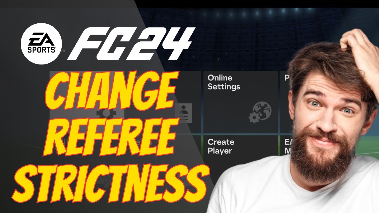 How To Change Referee Strictness EA Sports FC 24 - YouTube