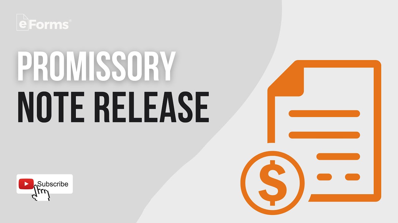 Promissory Note Release EXPLAINED - YouTube