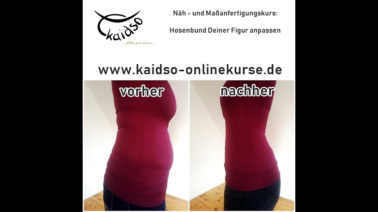 Muffin Top Teil 1 - Hosenbund ändern - YouTube