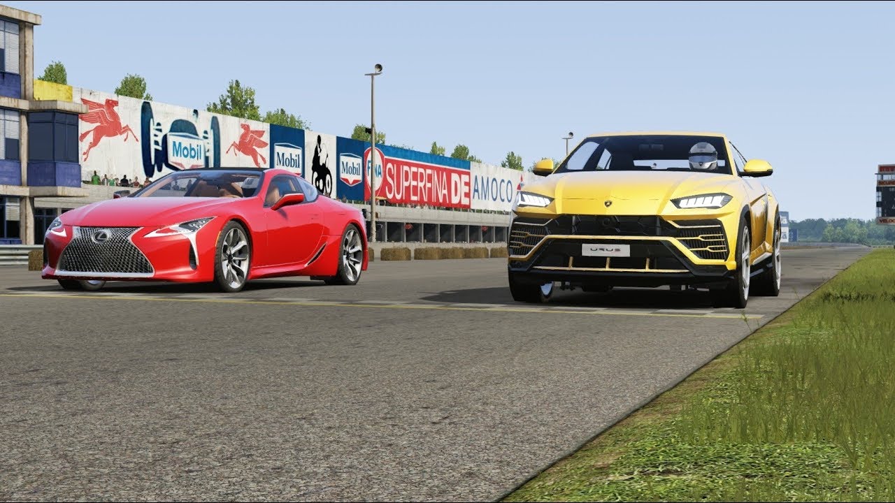Lexus LC 500 vs Lamborghini Urus at Monza Full Course 1966 - YouTube