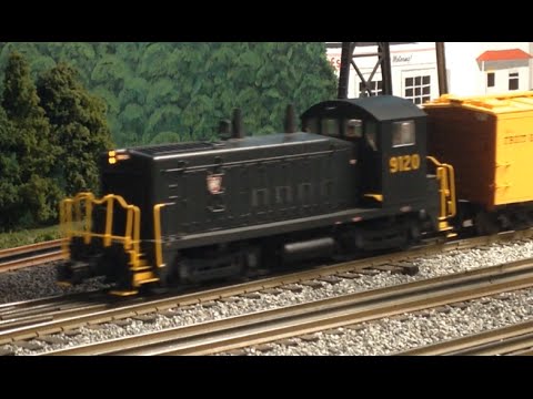 Pennsy in O Scale: PRR SW9 Switching Duncannon - YouTube