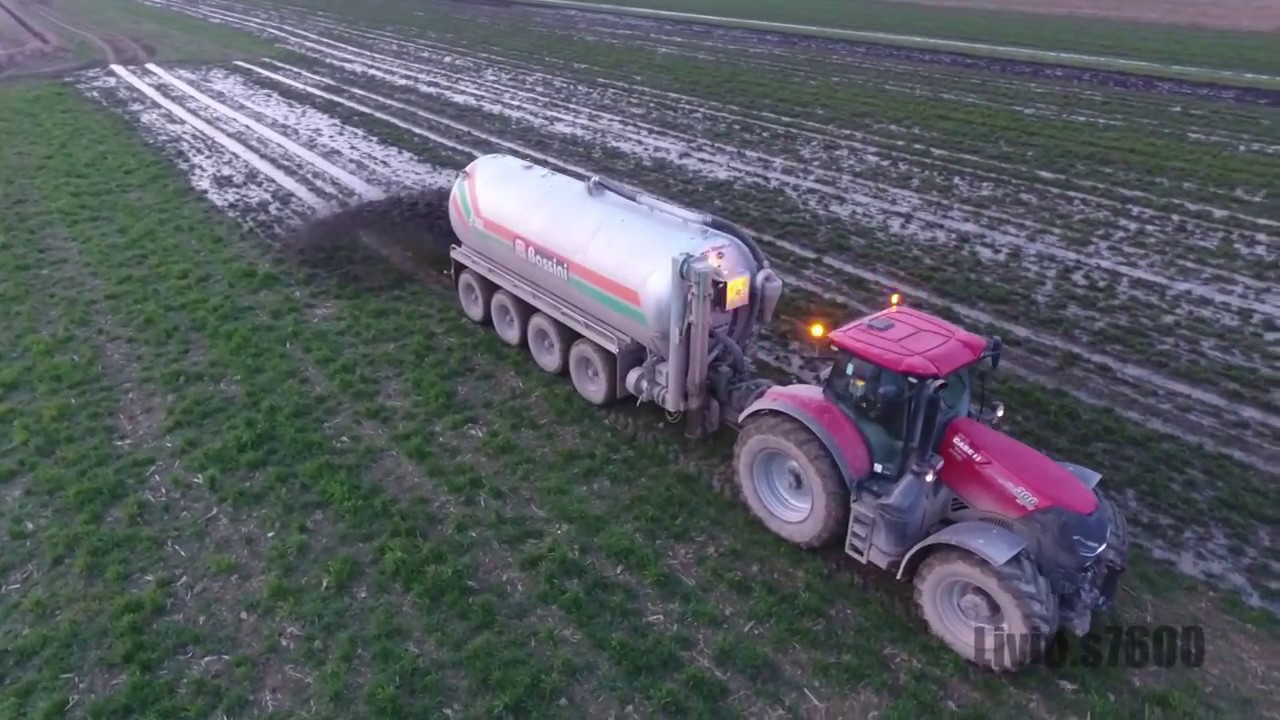 Case Ih Optum and Puma with Bossini slurry tankers - YouTube