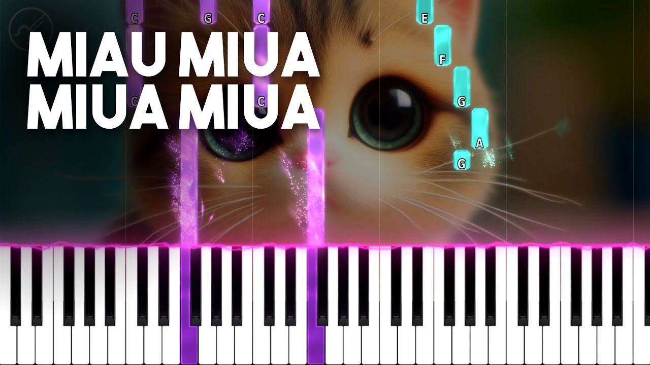 Miau Miau Miau - Fácil - Piano Tutorial | Notas Musicales COVER - YouTube
