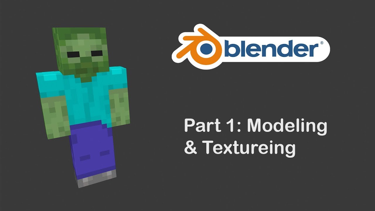 Minecraft Zombie (Modeling & Textureing) | Blender Timelaps [Ep. 1 ...