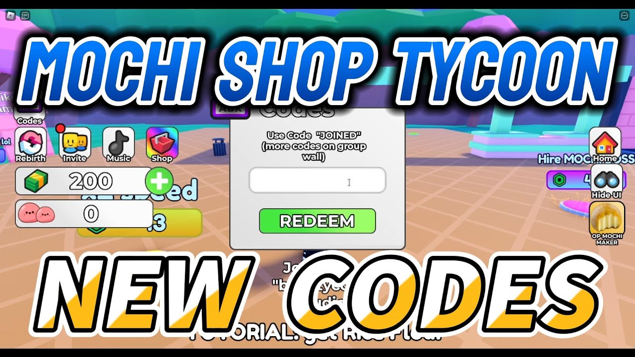 *NEW* Mochi Shop Tycoon Codes + How to Redeem - YouTube