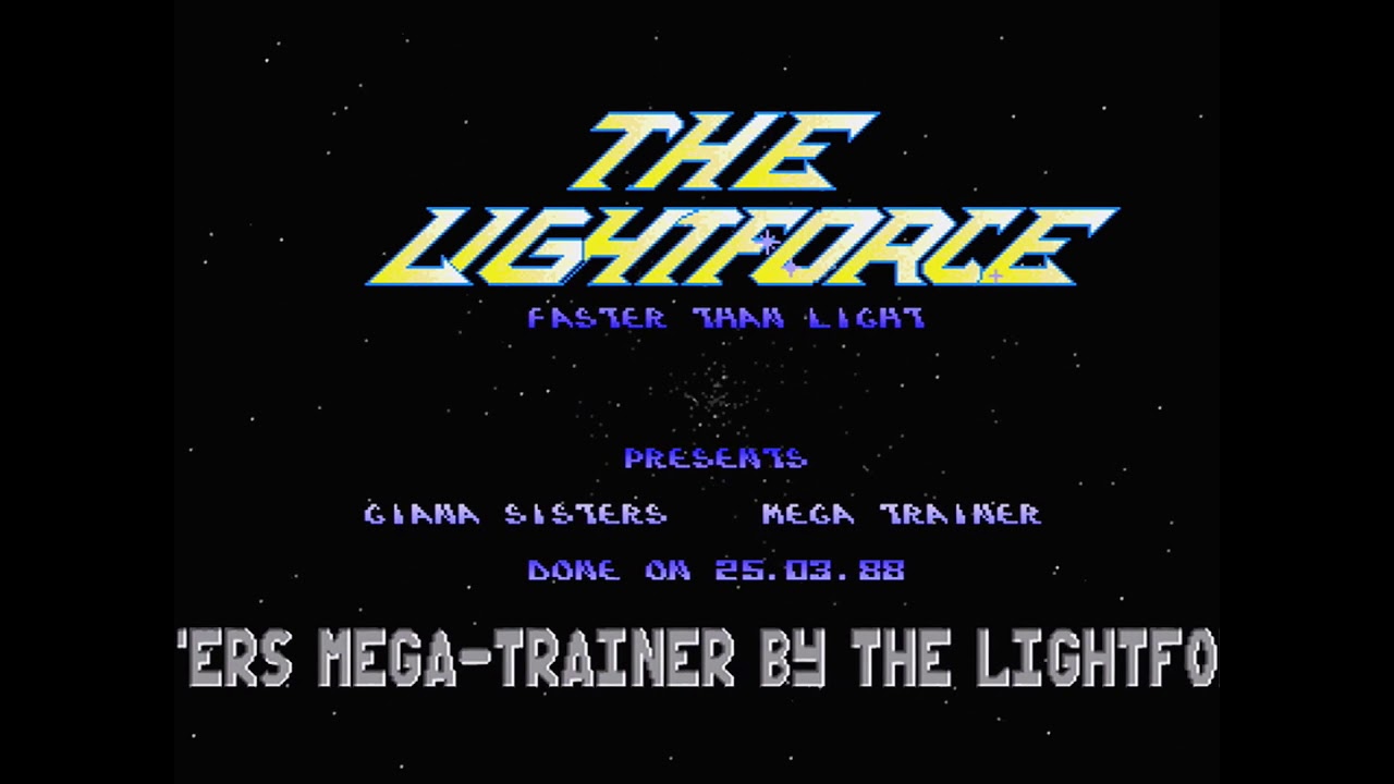 Commodore Amiga demo: The Lightforce - Great Giana Sisters cracktro ...