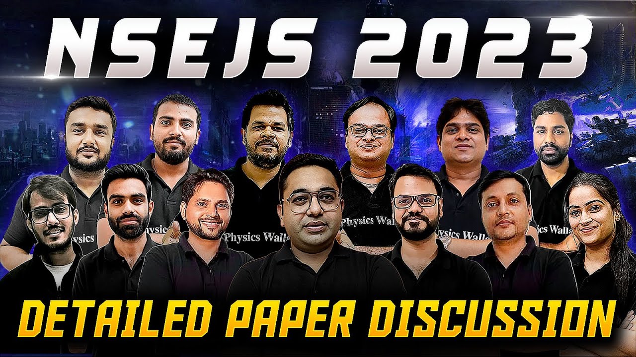 NSEJS 2023 Paper Discussion and Analysis | Olympiad Wallah - YouTube