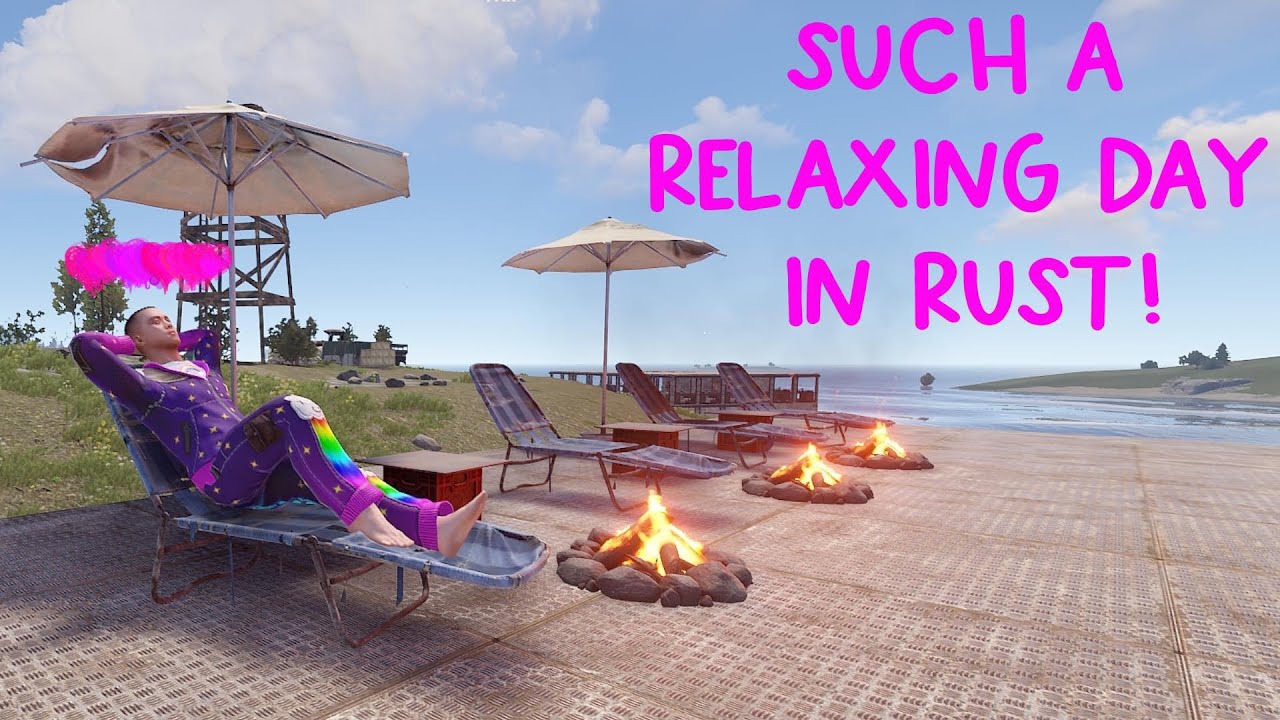 A Relaxing Day IN RUST With FIREWORKS! - YouTube