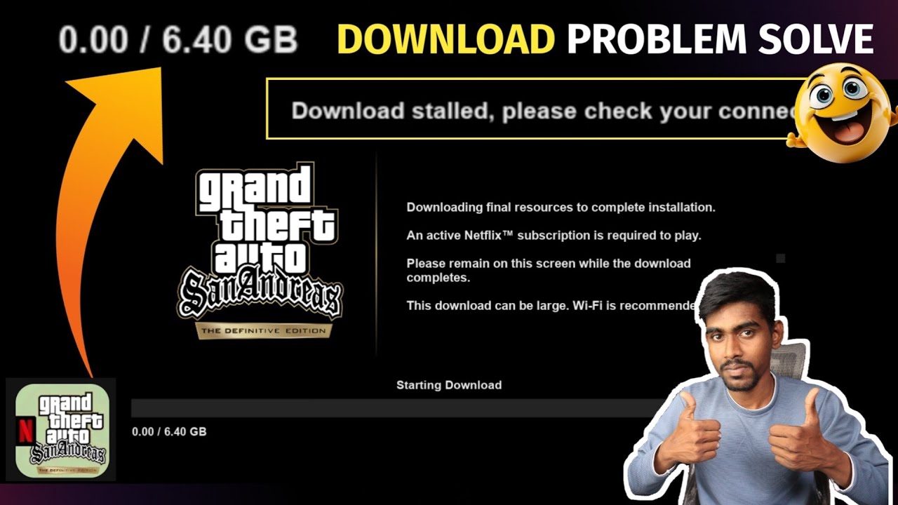 Gta san andreas Netflix resources download problem | download stalled ...