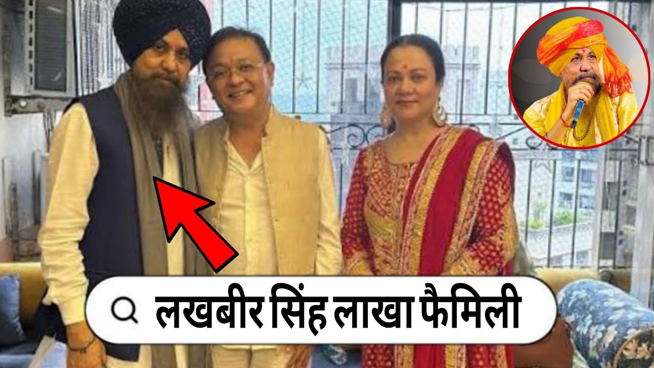 Legendary Bollywood Singer Lakhwinder Singh Lakha With His Wife Son ...