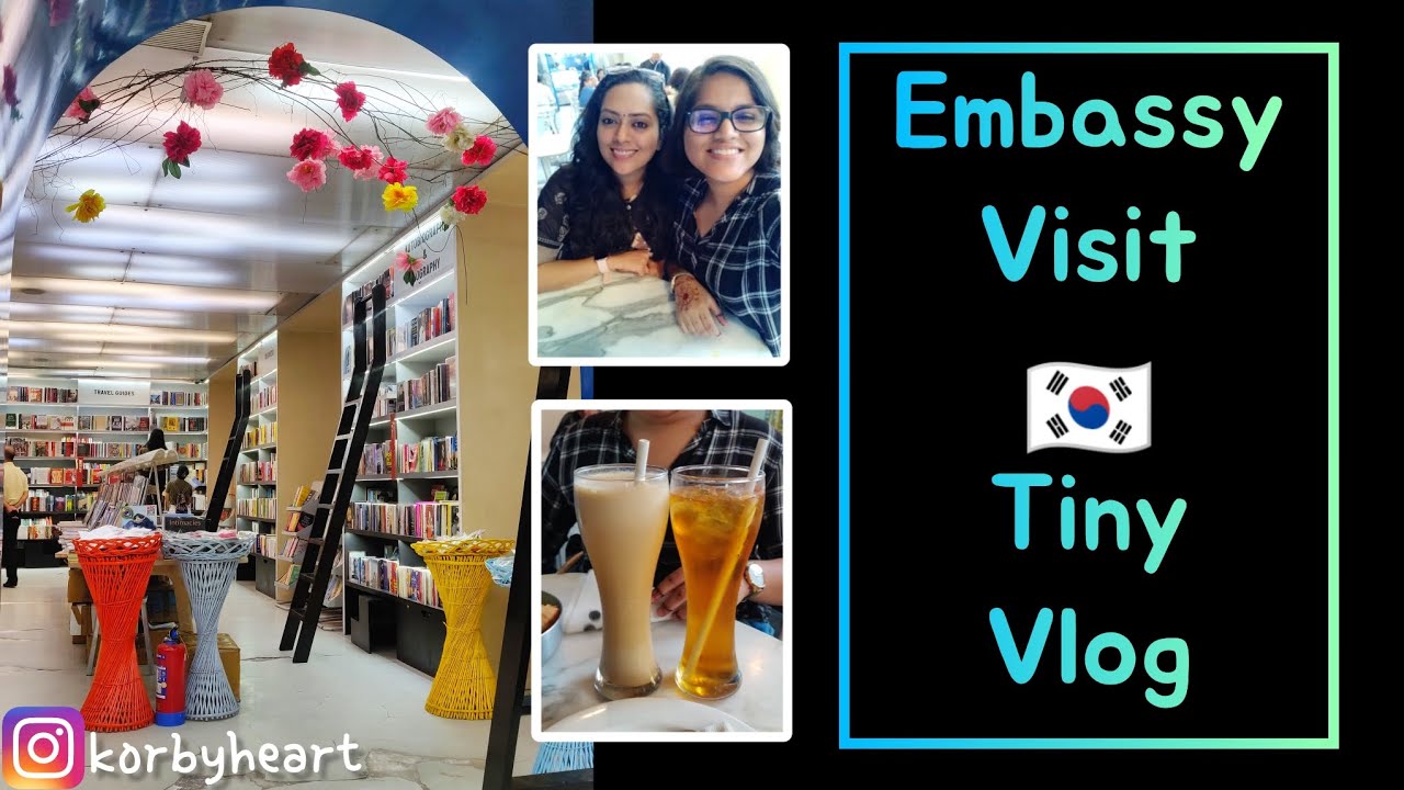 South Korea Embassy visit in Delhi | Oxford Bookstore #korean # ...