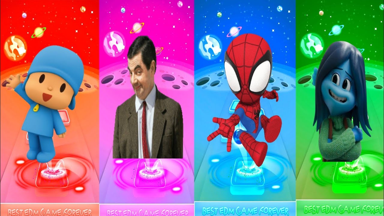 POCOYO🆚Mr Bean🆚Spider Man Across🆚Ruby Gillman💫Who is best?? - YouTube
