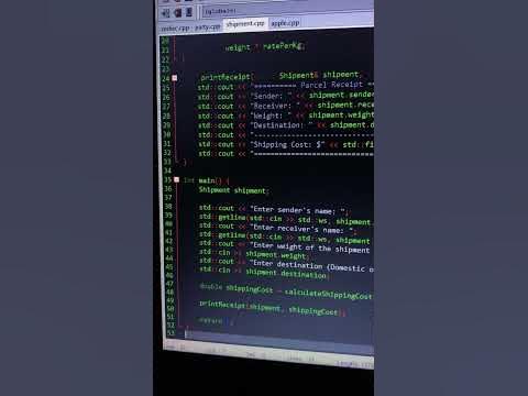 shipping cost c++ #code #codinglife #cpp #codemasters #coderstokyo #coding #codingninja #coders ...