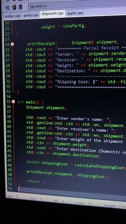 Shipping Cost C Code Codinglife Cpp Codemasters Coderstokyo