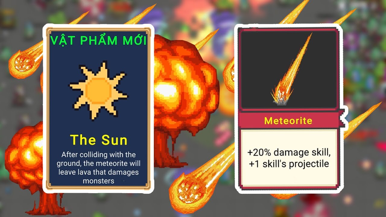 Triệu Hồi Thiên Thạch | Pixel Survivors : Roguelike - YouTube