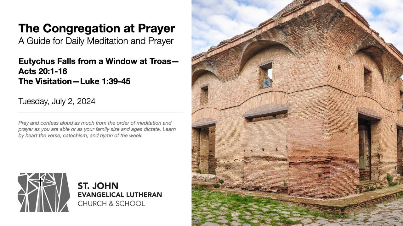 Eutychus Falls from a Window at Troas—Acts 20:1-16 & The Visitation ...