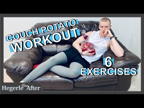 Couch Potato Workout For Beginners | Full Body, No Equipment, Home ...