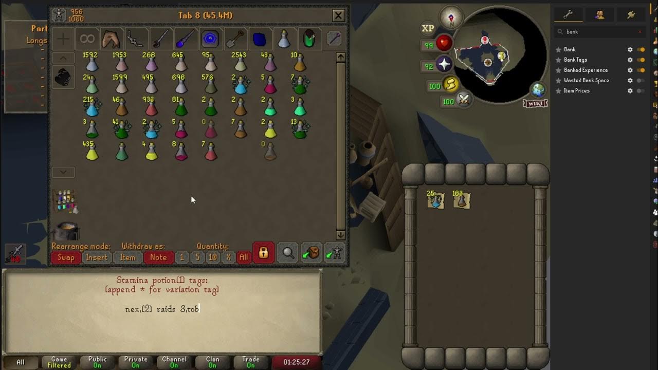 Osrs - How to get potion storage to work with Bank Tag layouts on runelite - YouTube