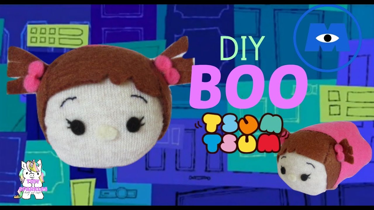 DIY Boo tsum tsum | Tiny Sparkles - YouTube