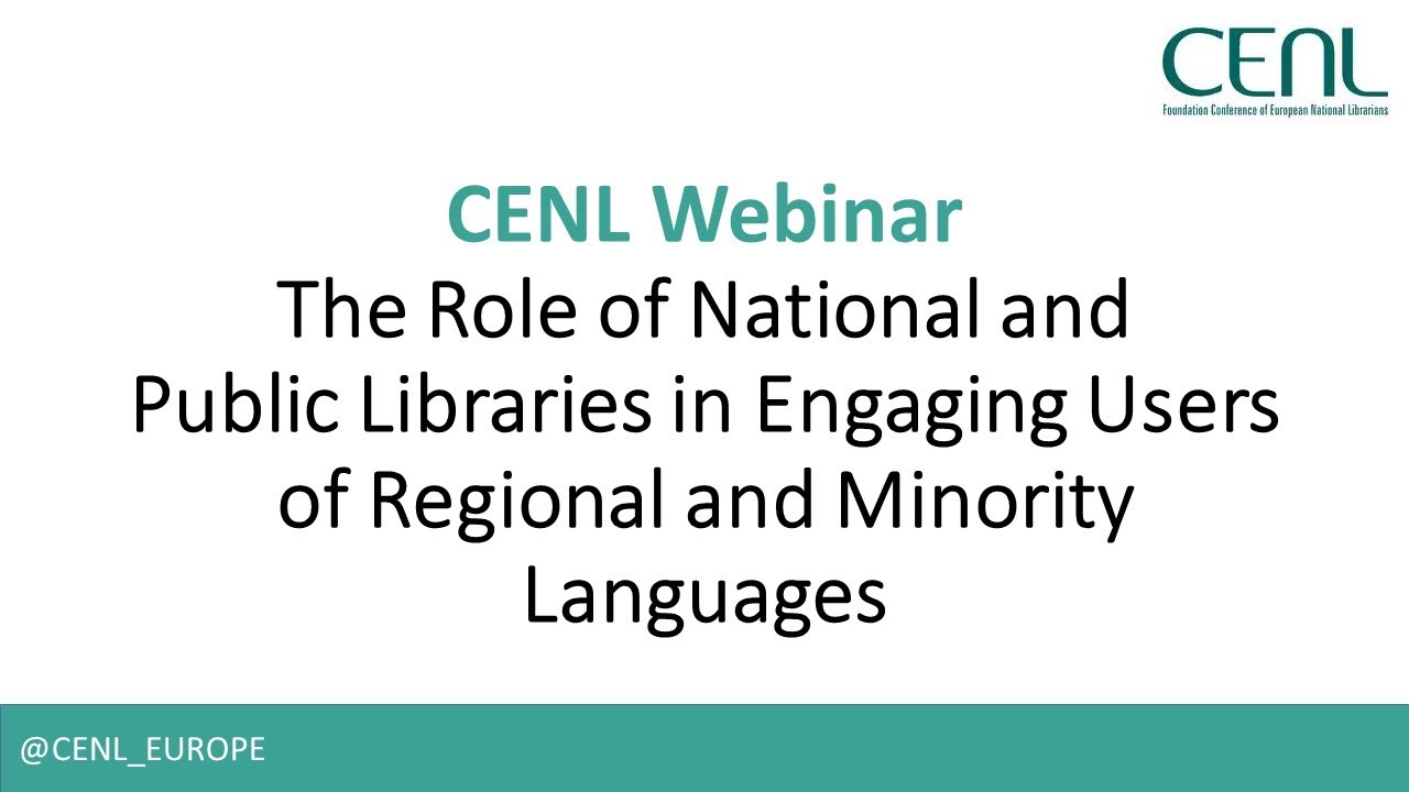 The Role of National and Public Libraries in Engaging Users of Regional ...