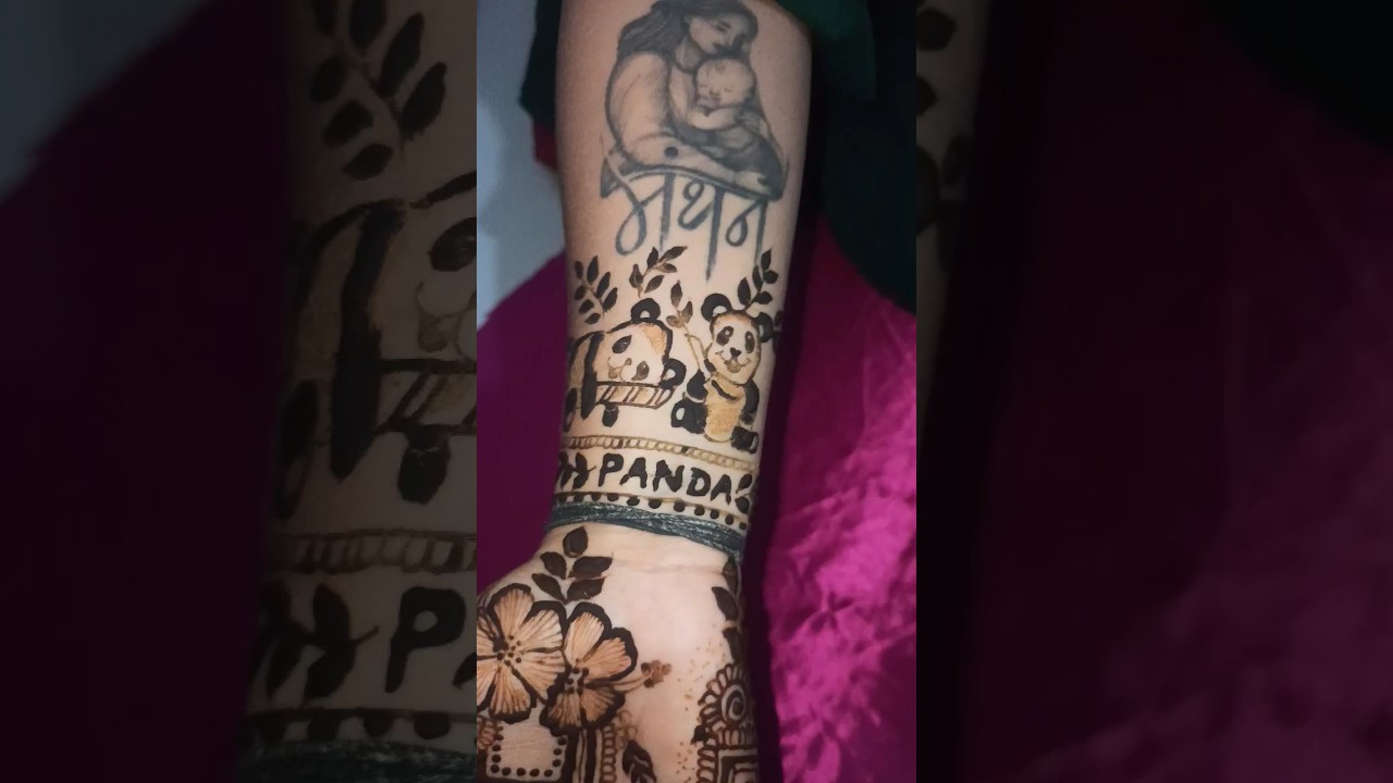 Panda mehendi - YouTube