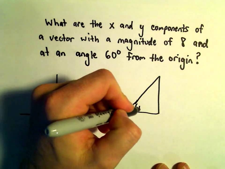 Finding the Components of a Vector, Ex 1 - YouTube