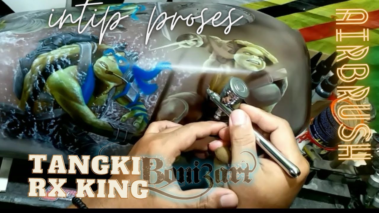 airbrush tangki rx king (time lapse) by boni3art - YouTube
