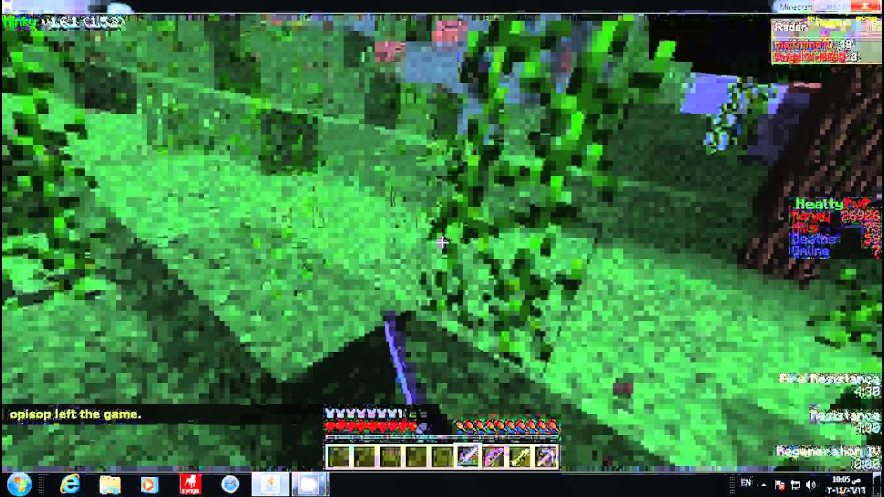 using hacked client is MC 1.5.2 - YouTube